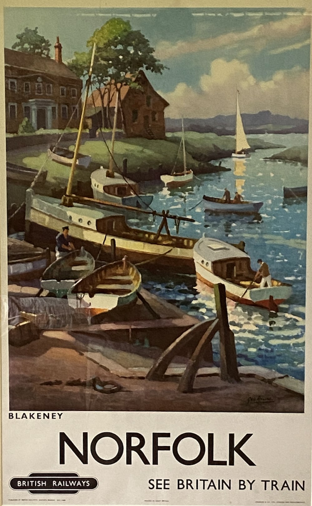 George Ayling - Blakeney, Norfolk - Lithograph - Skymeadow Gallery