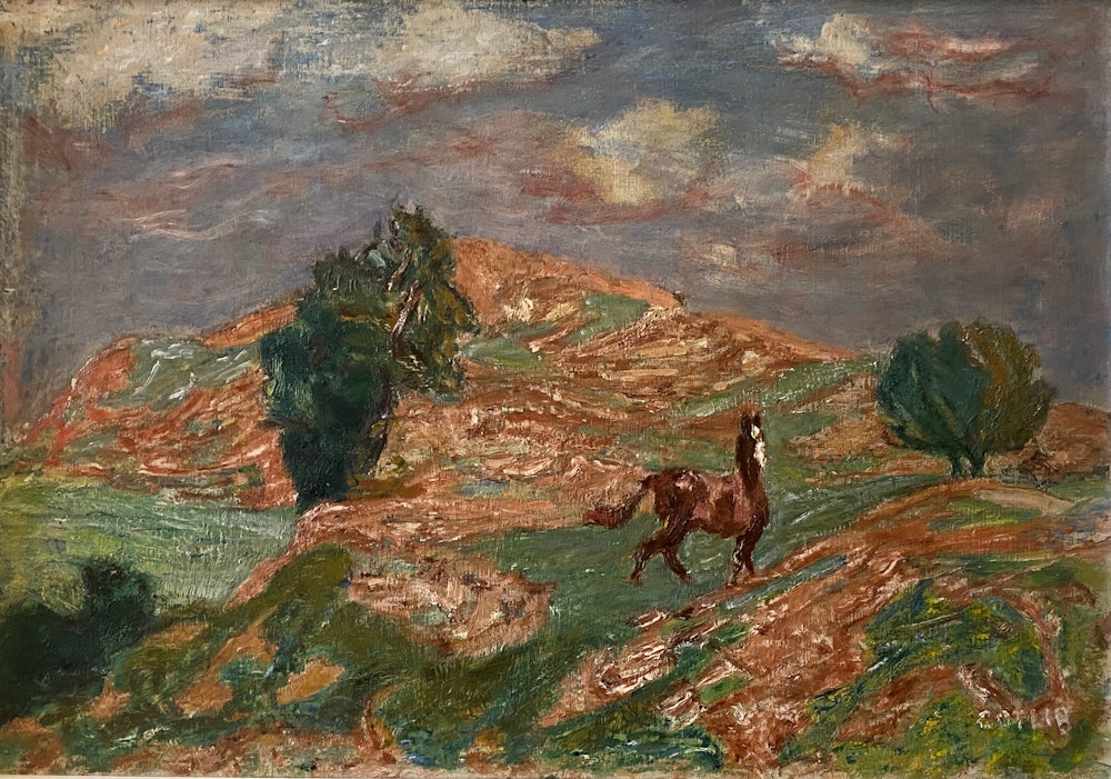 Henryk Gotlib - Horse in landscape - Oil on canvas - Skymeadow Gallery