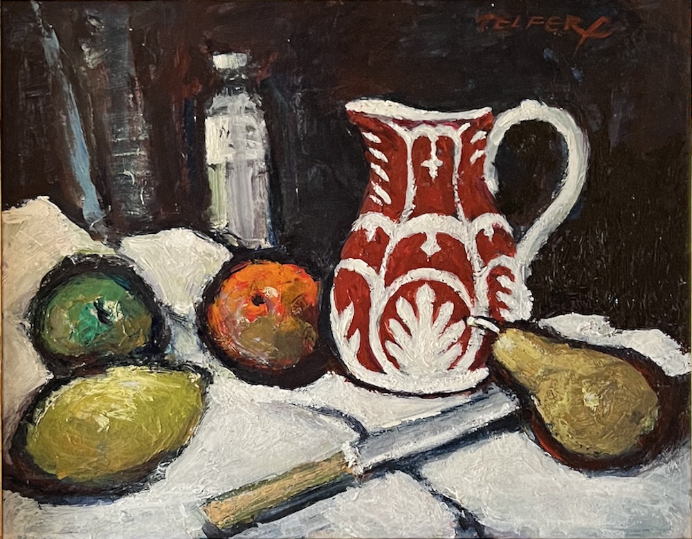 William Walker Telfer - Still life with jug - Oil on canvas - Skymeadow ...