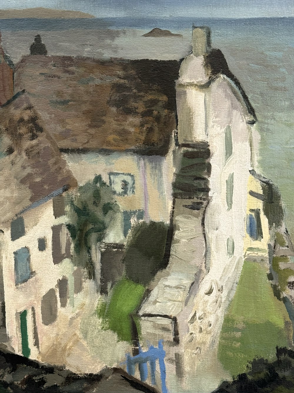 Glyn Morgan - A house by the sea - Oil on canvas - Skymeadow Gallery