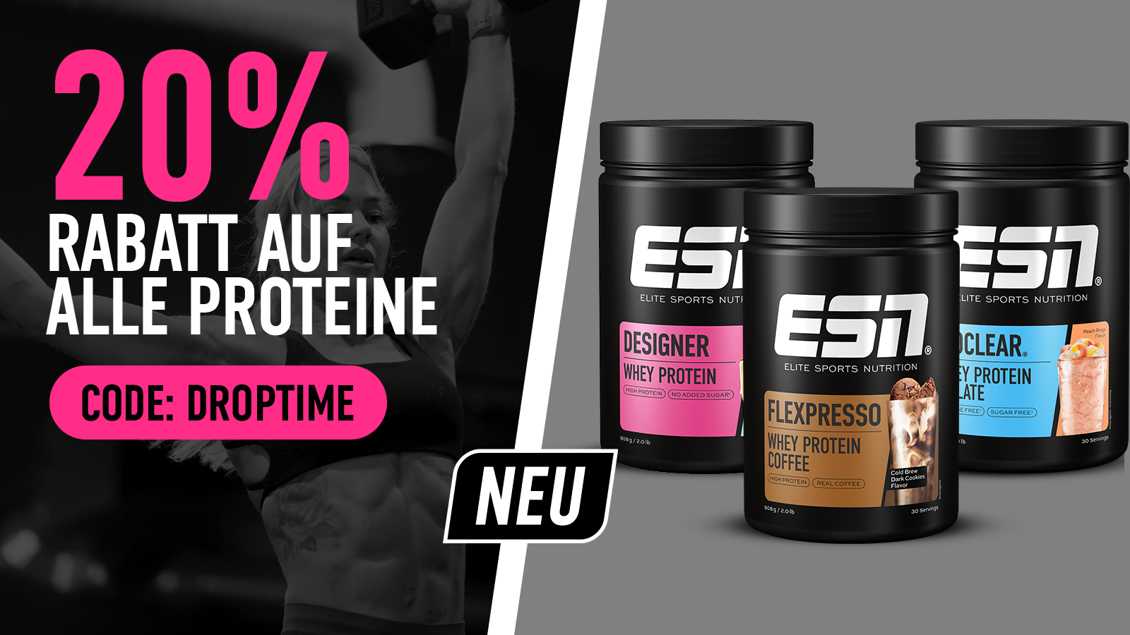 ESN, MyProtein & Co. zum Bestpreis! - DROPTIME