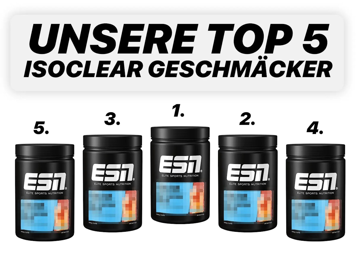 ESN Isoclear: Unsere Top 5 Geschmacksrichtungen 👑