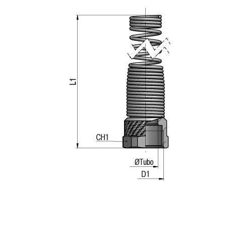 MC32 Nut with protection spring | Cmatic