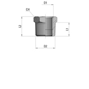 Taper Female-Male reducing connector - RA14 | Cmatic