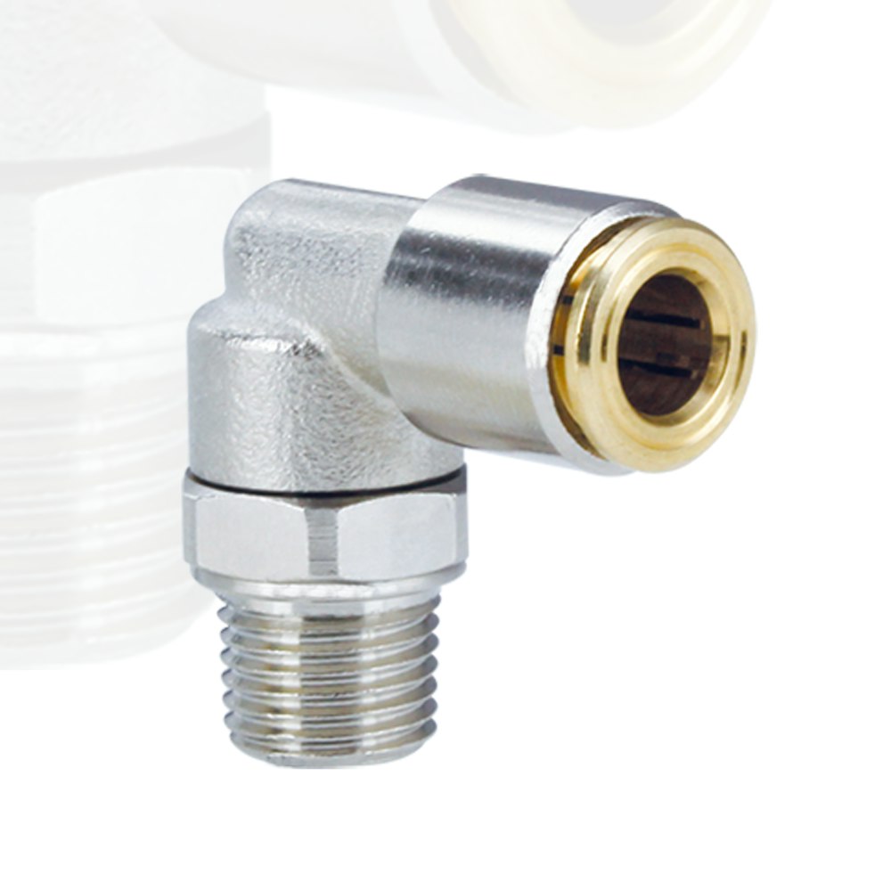 Taper Swivelling Elbow Fitting, male - MP15 | Cmatic