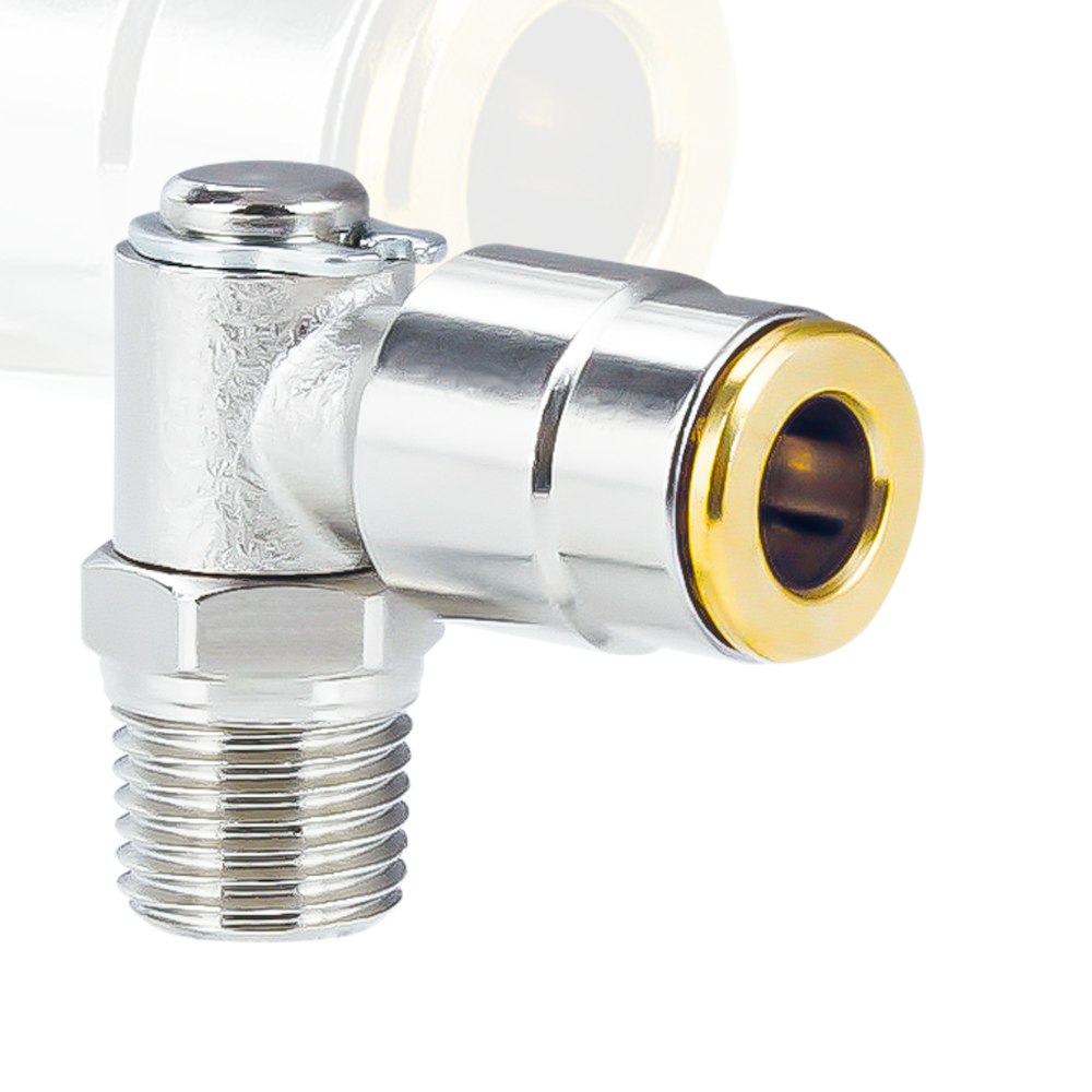 Taper Swivelling Elbow Fitting, male - HP18 | Cmatic