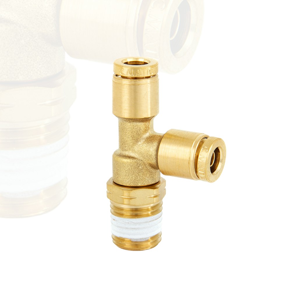 Lateral Swivelling Tee fitting, taper - PT23 | Cmatic