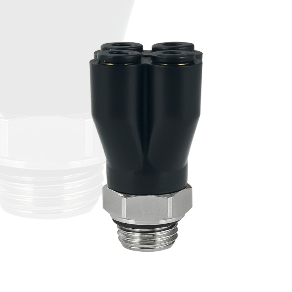 Double Y-Coupling with threaded joint fitting - MB44 | Cmatic