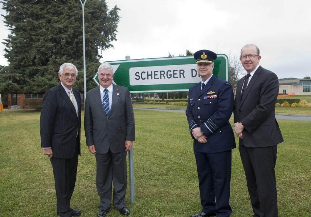 Canberra Airport | Road named after Sir Frederick Scherger