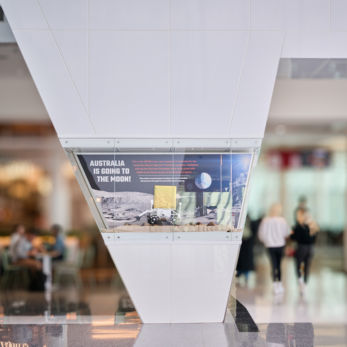 Canberra Airport | AROSE Lunar Rover prototype on display