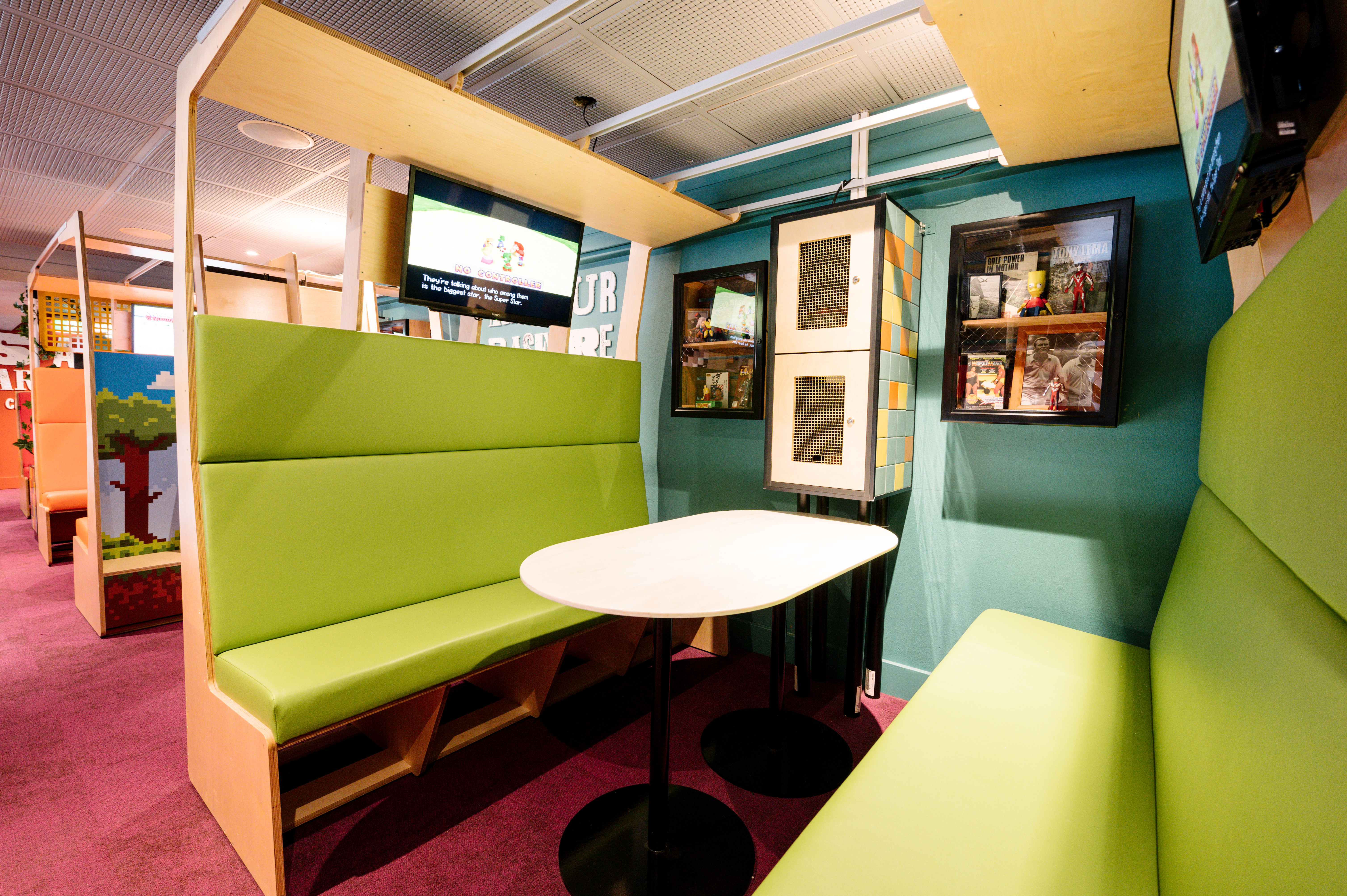 Video Game Booths | Holey Moley Golf Club