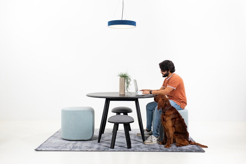 BuzziDisk, An upholstered round LED panel | BuzziSpace
