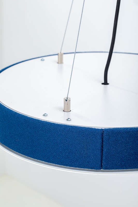 BuzziDisk, An upholstered round LED panel | BuzziSpace