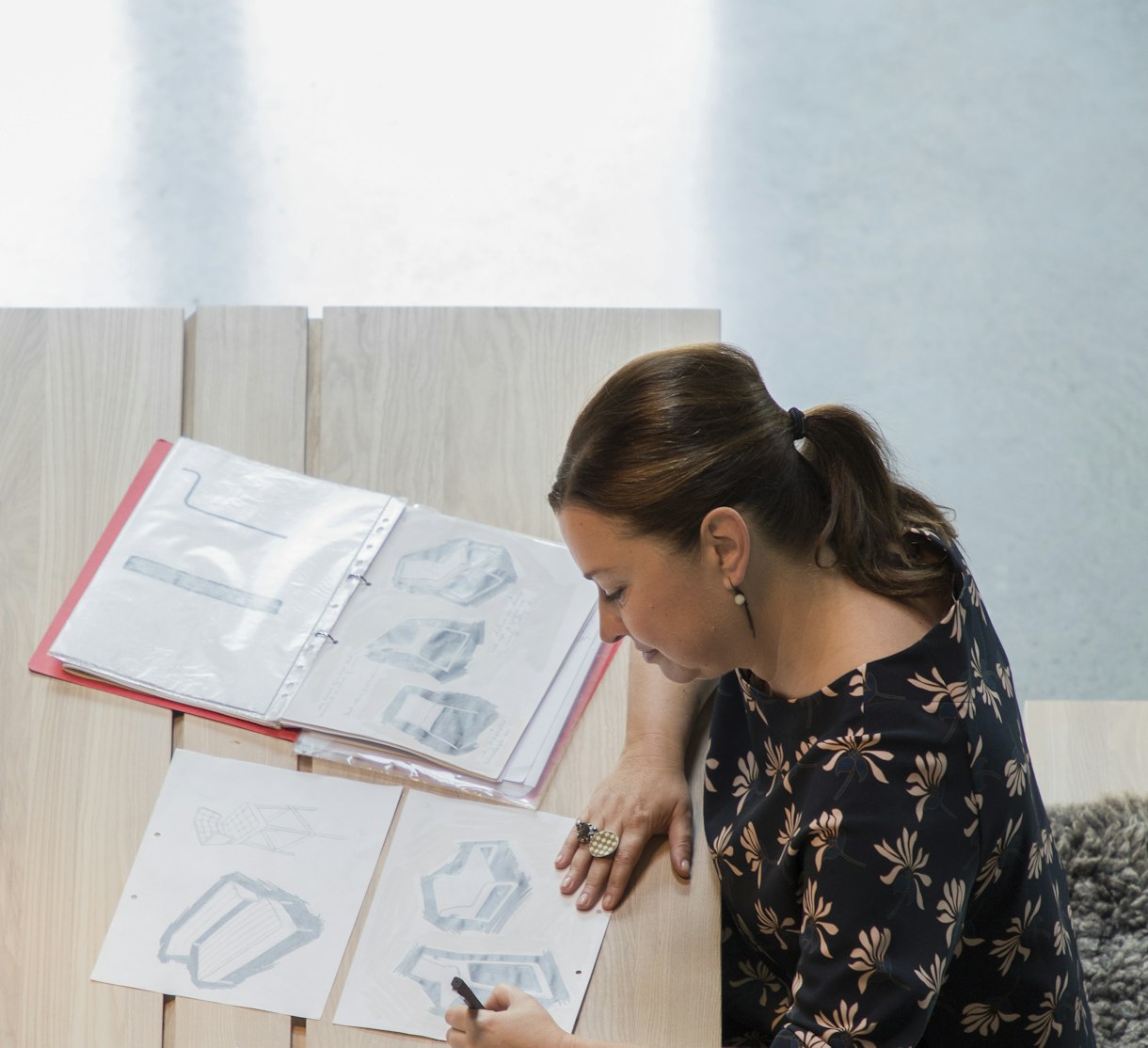 BuzziFalls Standing Playful Folding Wall from BuzziFelt | BuzziSpace