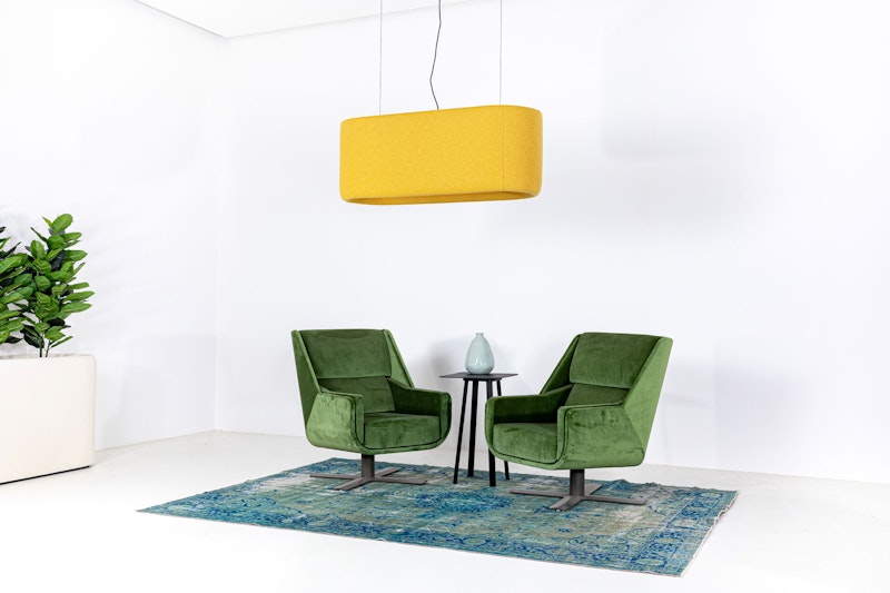 BuzziProp LED, cylindrical acoustic pendant lighting | BuzziSpace