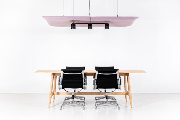 BuzziZepp LED, suspended acoustic shell with light | BuzziSpace