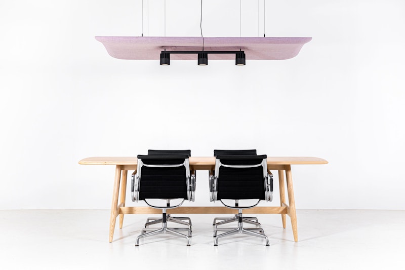 BuzziZepp LED, suspended acoustic shell with light | BuzziSpace
