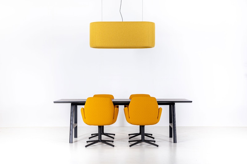 BuzziProp LED, cylindrical acoustic pendant lighting | BuzziSpace