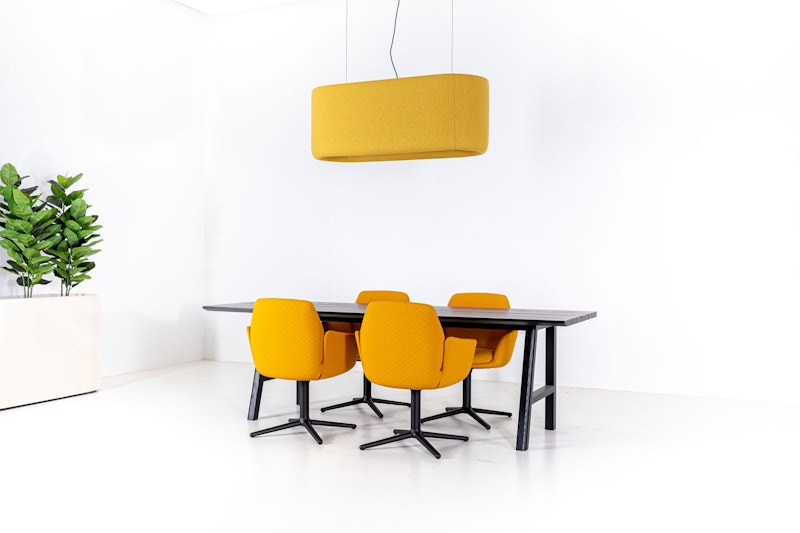 BuzziProp LED, cylindrical acoustic pendant lighting | BuzziSpace