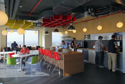 BuzziGrid, schallreduzierendes Deckenelement in BuzziFelt | BuzziSpace