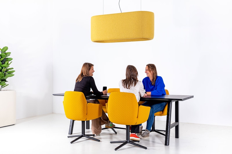 BuzziProp LED, cylindrical acoustic pendant lighting | BuzziSpace