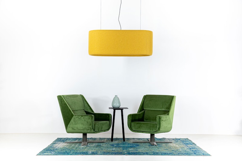 BuzziProp LED, cylindrical acoustic pendant lighting | BuzziSpace