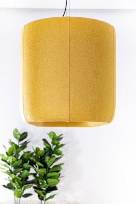 BuzziProp LED, cylindrical acoustic pendant lighting | BuzziSpace