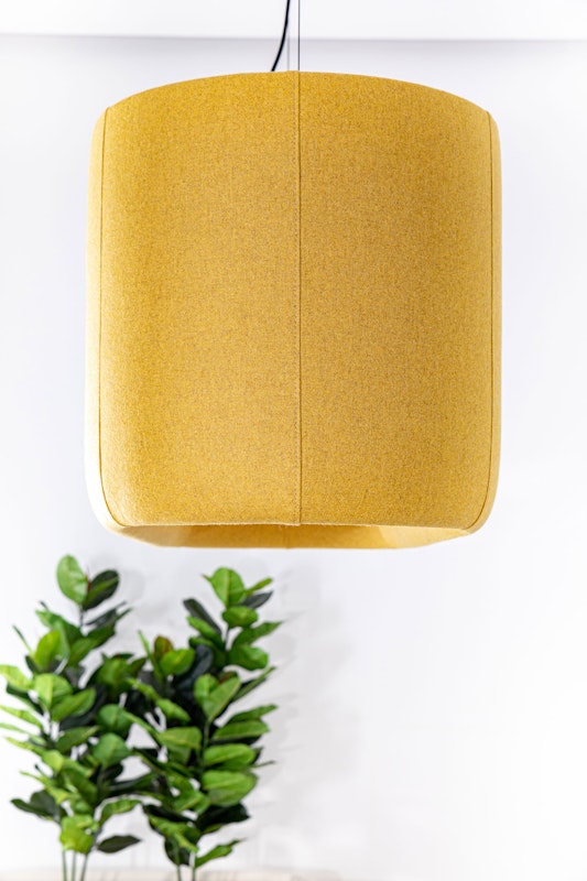 BuzziProp LED, cylindrical acoustic pendant lighting | BuzziSpace