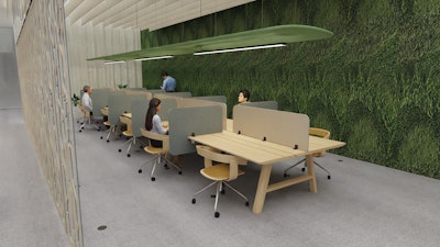 BuzziTripl Desk Split, acoustic desk divider | BuzziSpace