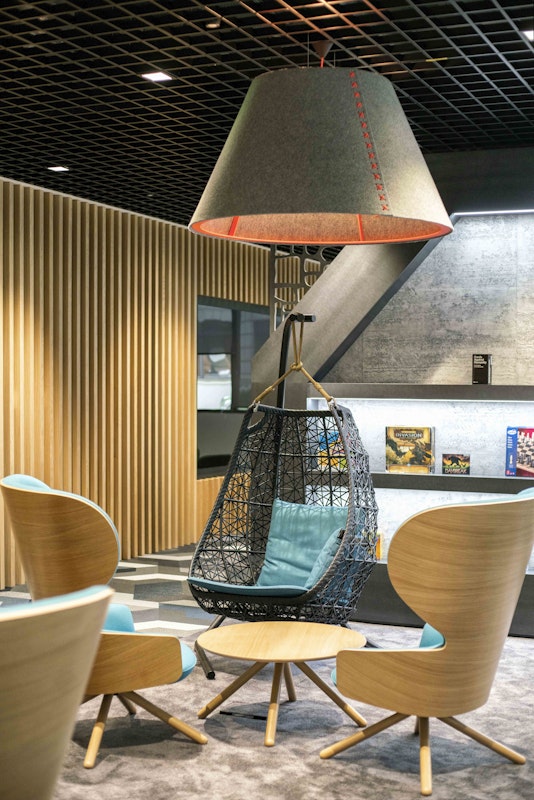 BuzziShade Pendant, sound-absorbing lighting | BuzziSpace