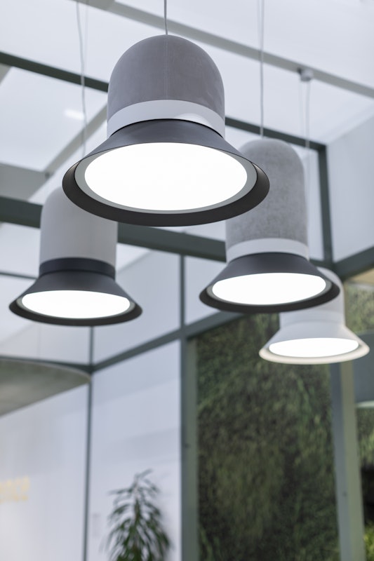 BuzziHat, acoustic hat-shaped pendant light | BuzziSpace