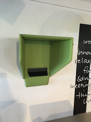 BuzziHood, upholstered phone booth | BuzziSpace