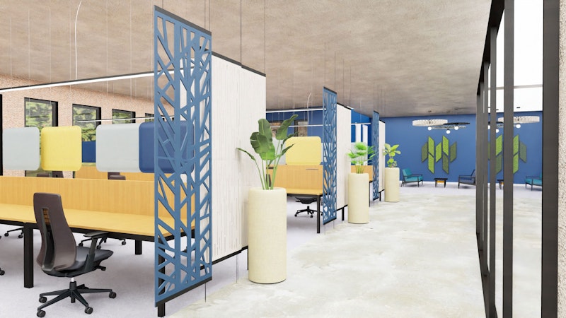 BuzziFalls, a playful hanging room divider | BuzziSpace