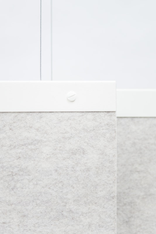 BuzziFalls, a playful hanging room divider | BuzziSpace