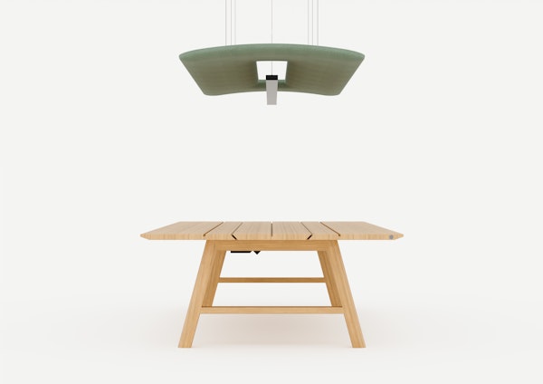 BuzziZepp LED, suspended acoustic shell with light | BuzziSpace