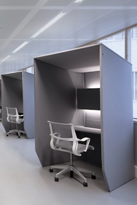BuzziBooth, acoustic phone booth and workstation | BuzziSpace