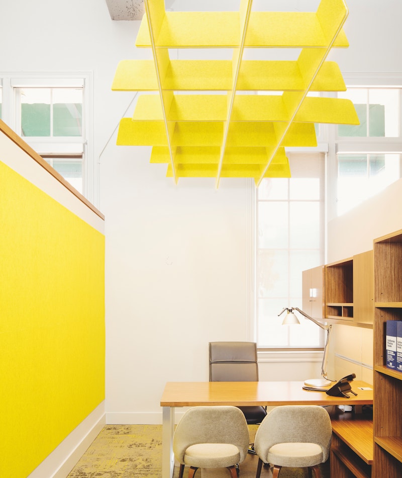 BuzziGrid, schallreduzierendes Deckenelement in BuzziFelt | BuzziSpace