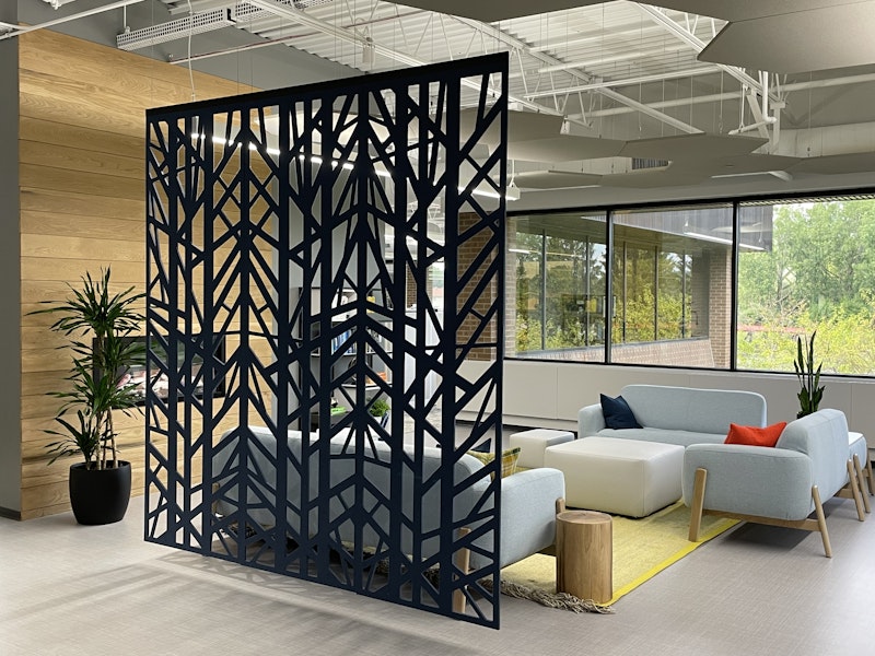 BuzziFalls, a playful hanging room divider | BuzziSpace