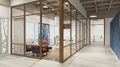 BuzziFalls, a playful hanging room divider | BuzziSpace