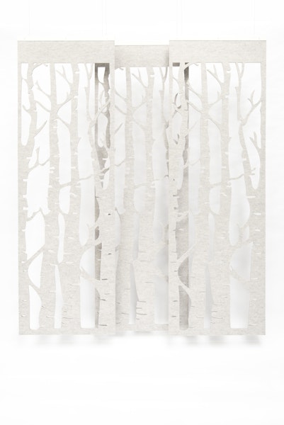 BuzziFalls, a playful hanging room divider | BuzziSpace