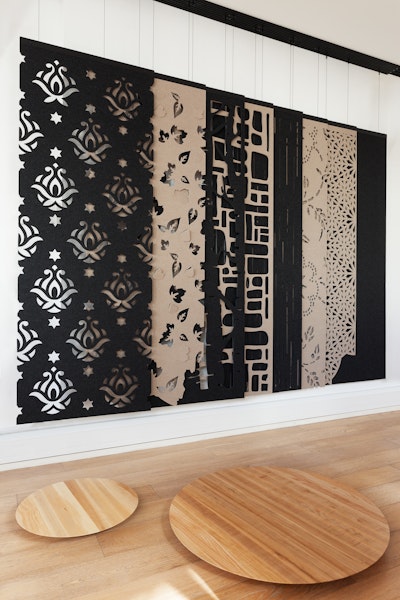 BuzziFalls, a playful hanging room divider | BuzziSpace