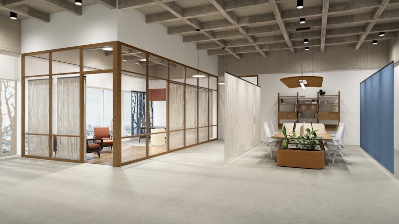 BuzziFalls, a playful hanging room divider | BuzziSpace