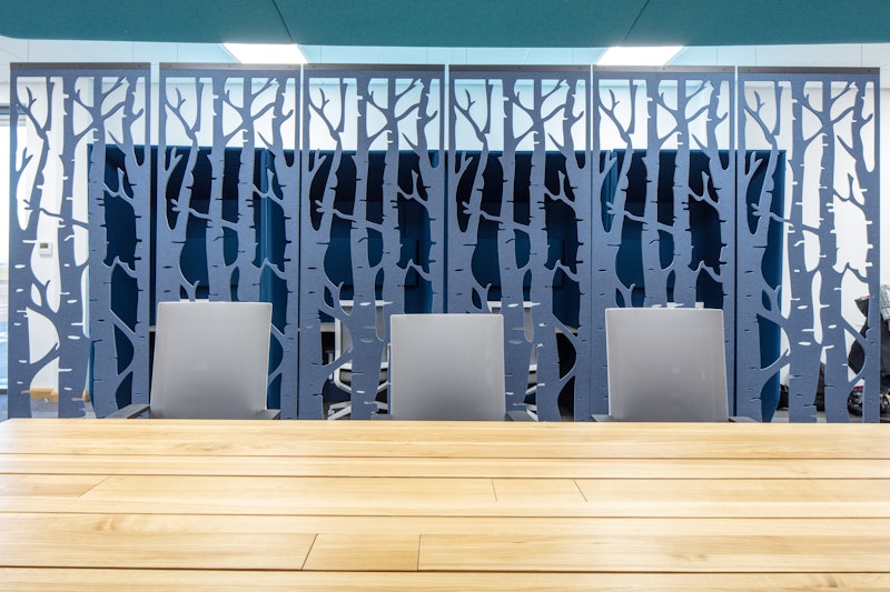 BuzziFalls, a playful hanging room divider | BuzziSpace