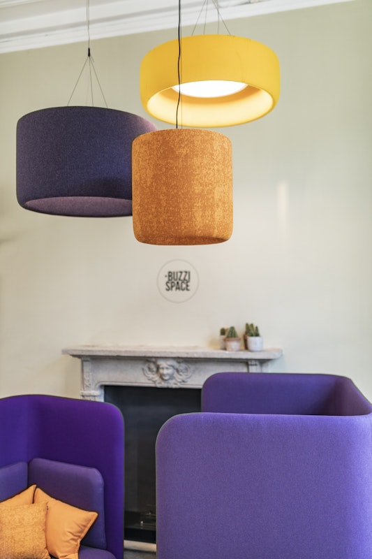 BuzziJet, acoustic pendant lighting | BuzziSpace