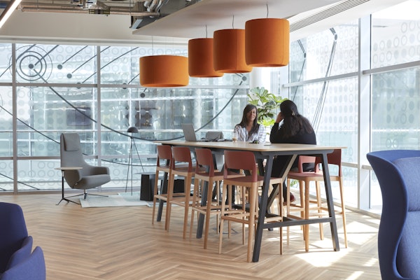 BuzziProp LED, cylindrical acoustic pendant lighting | BuzziSpace