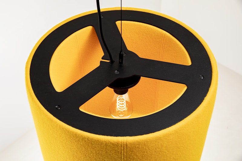 BuzziProp LED, cylindrical acoustic pendant lighting | BuzziSpace