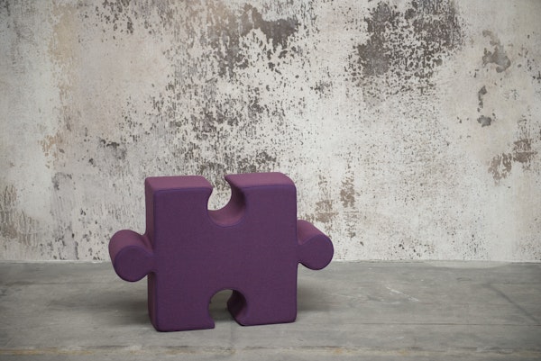 BuzziPuzzle, playful sound-absorbing pouf | BuzziSpace