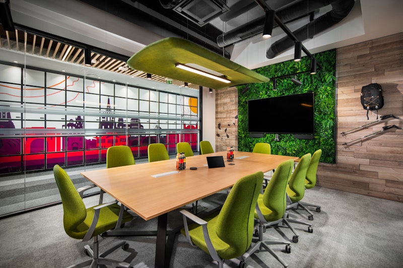 BuzziZepp LED, suspended acoustic shell with light | BuzziSpace