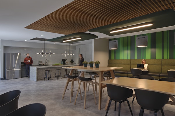 BuzziZepp LED, suspended acoustic shell with light | BuzziSpace