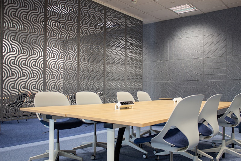 BuzziFalls, a playful hanging room divider | BuzziSpace